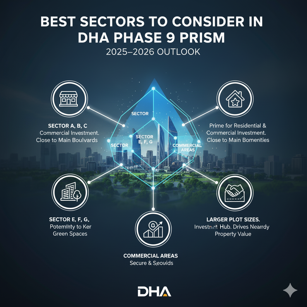 Best sectors to consider in DHA Phase 9 Prism | eProperty®